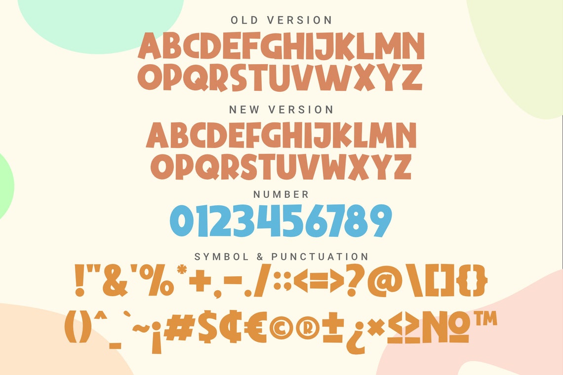 Chunky Chicken Font Cute Crafty Font Display Font Bold Font - Etsy
