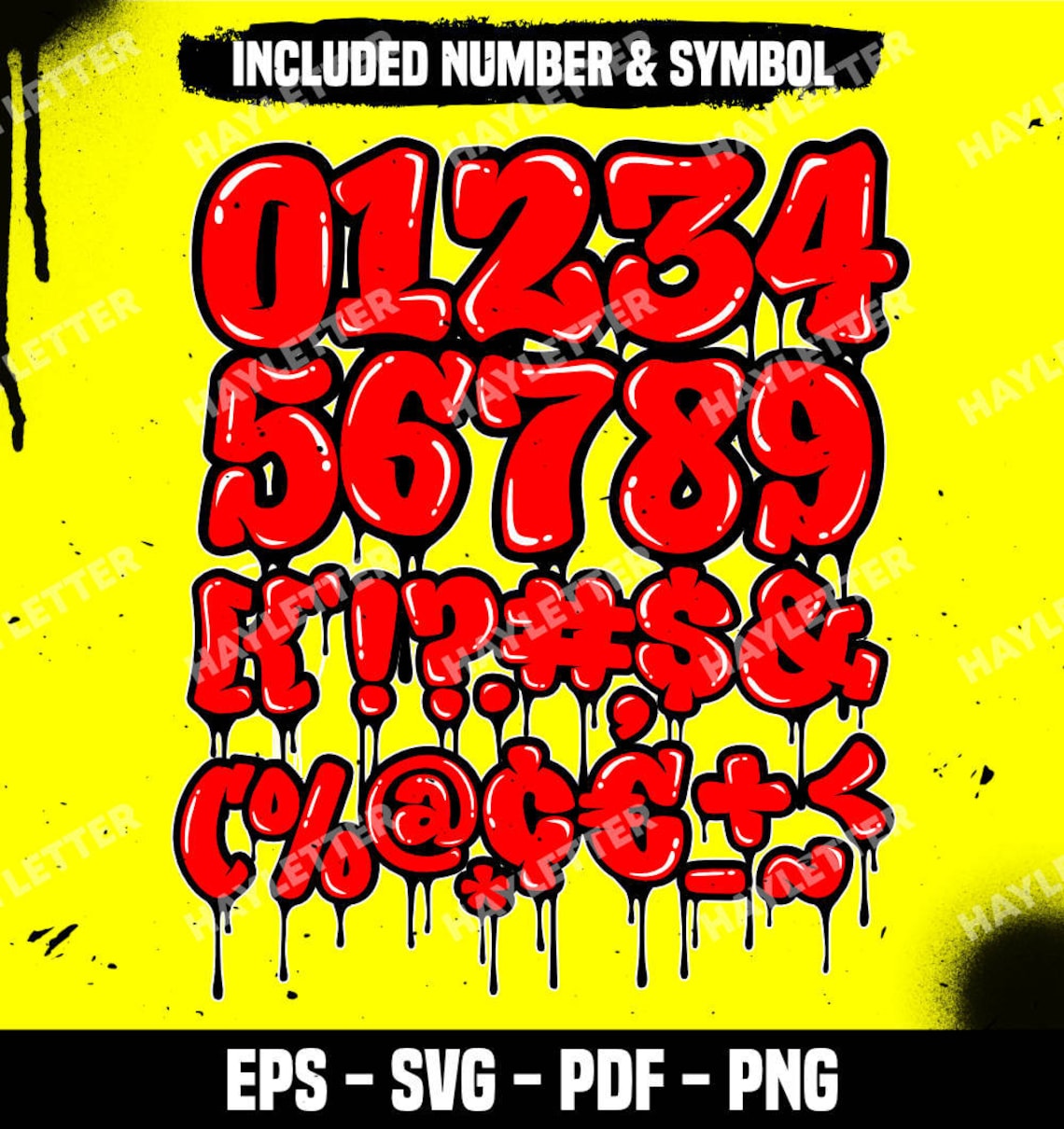 Graffiti Alphabet Dripping Font Red Alphabet Color Dripping Font ...