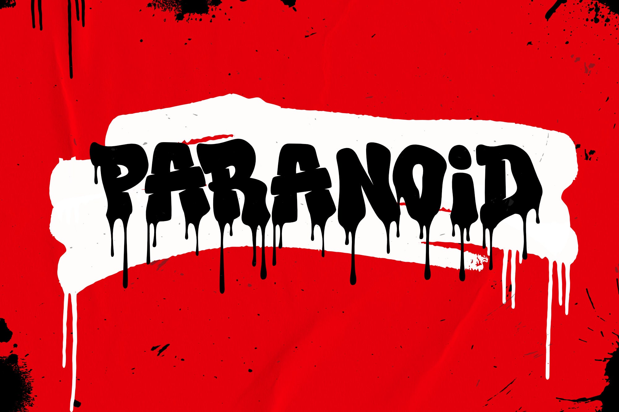 Graffiti Font Paranoid Graffiti Alphabet Dripping Font Graffiti Letter ...