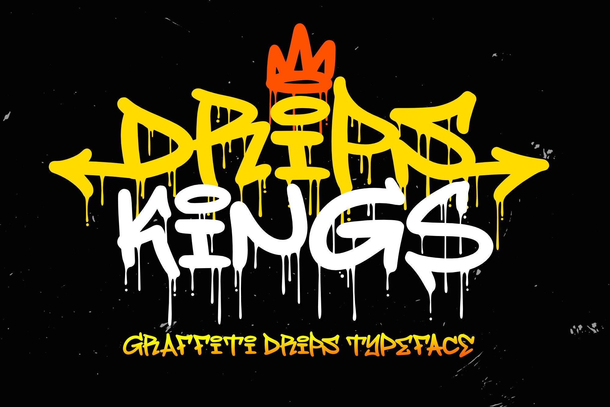 Dripskings Graffiti Font, Display Font, Graffiti Font, Procreate Font ...