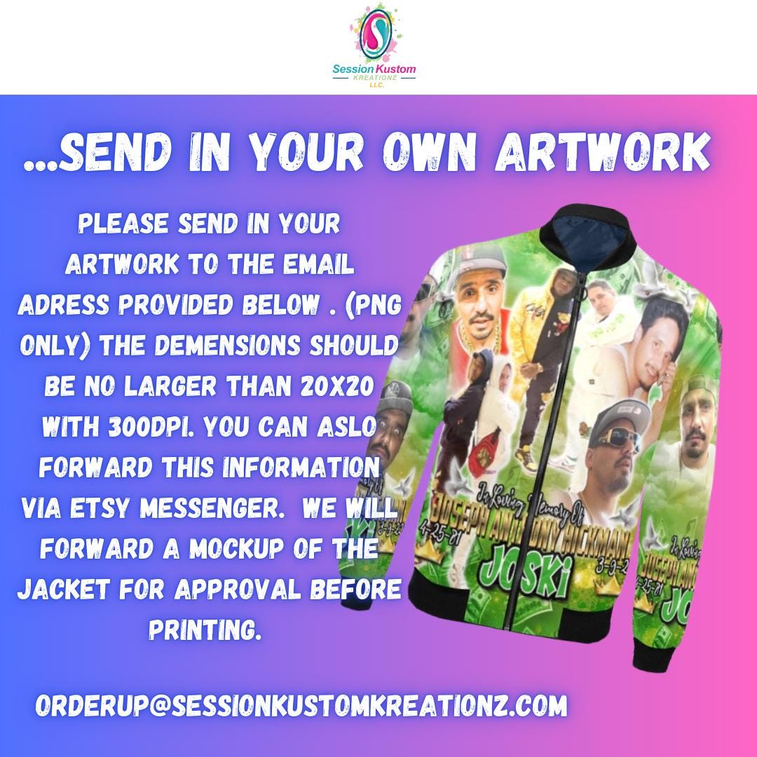 Custom Memorial Bomber Jacket | Personalized Tribute Design | in Loving ...