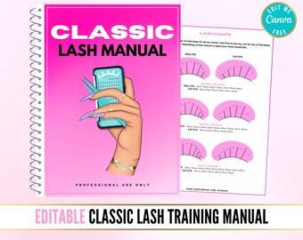Lash Extension Ebook Template - Etsy