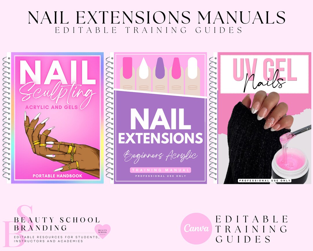 Nail Extensions Training Manuals, Gel Nail Extensions, Acrylic Nails, UV Gel, Nail Sculpting ...