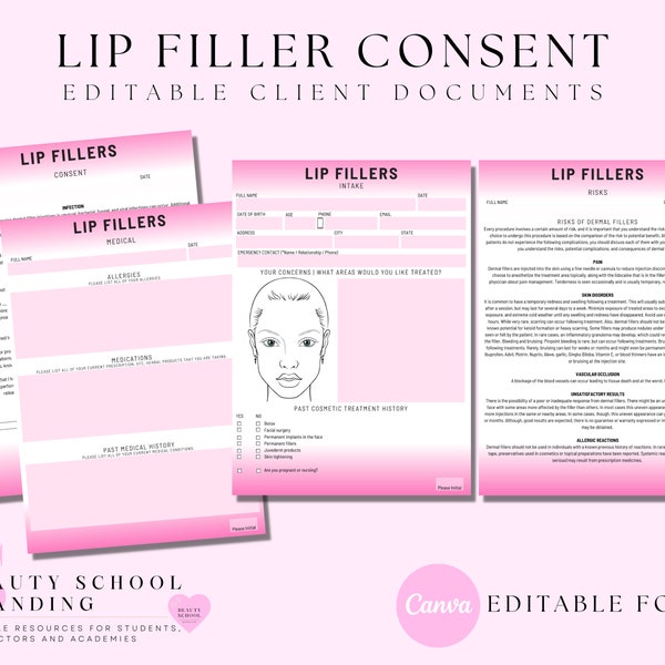 Filler Consent Form - Etsy UK