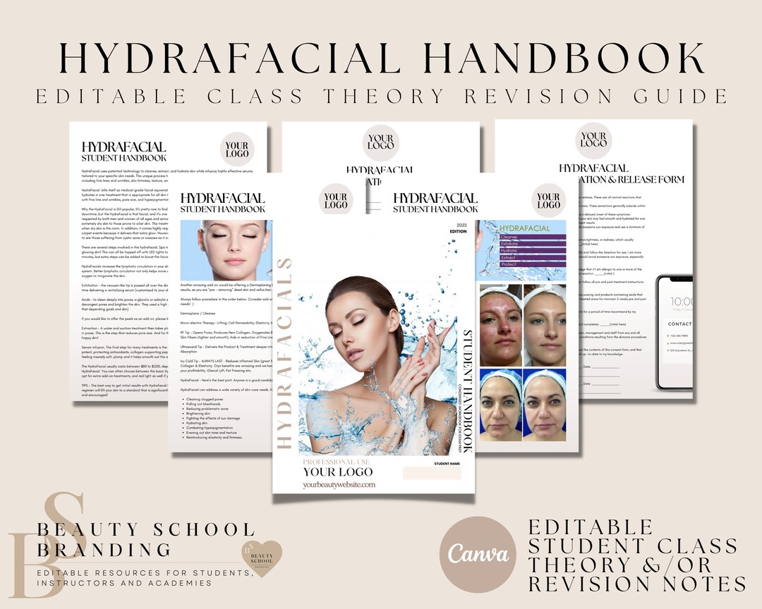 Hydrafacial Revision Notes, Hydra Facial Student Handouts, Class Theory ...