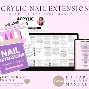 Nail Extensions Training Manuals, Gel Nail Extensions, Acrylic Nails, UV Gel, Nail Sculpting ...