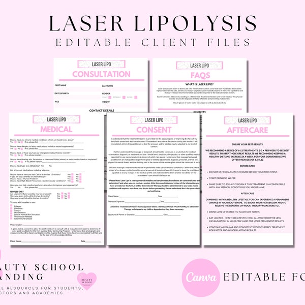 Laser Lipo Consent Forms - Etsy