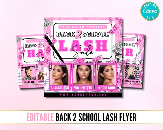 Lash Flyer Lash Back to School Back to School Flyer Lash - Etsy