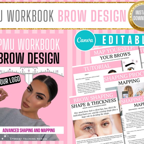 Printable Brow Practice Sheets - Etsy