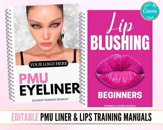 PMU Training Manuals Lip Blush Lip Liner PMU Eyeliner - Etsy India