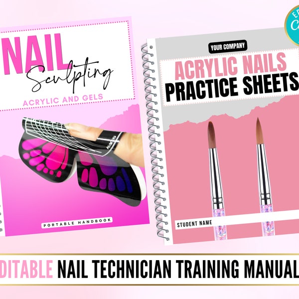 Acrylic Nail Practice Sheet - Etsy