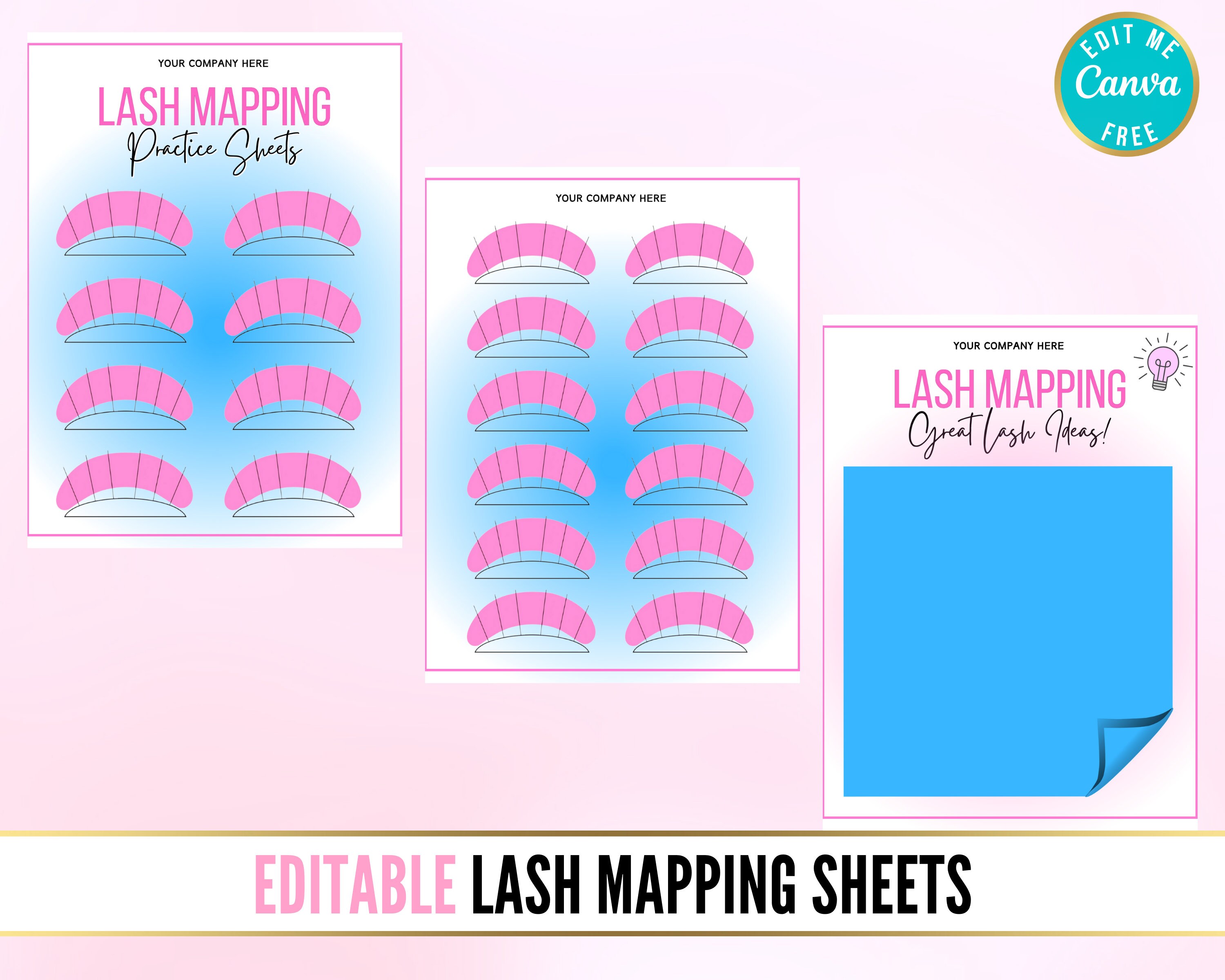 Lash Maps Practice Sheets Lash Mapping Training Forms Lash - Etsy Australia