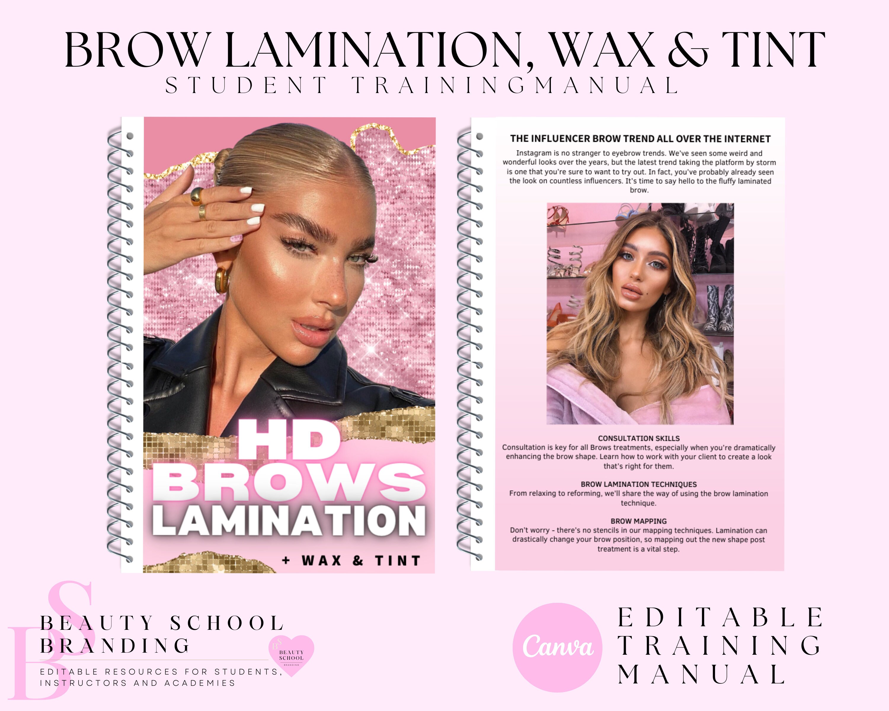 Editable Beauty Training Manuals Esthetician Training - Etsy