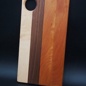 Wood Charcuterie and Cheese Serving Board. Made of Walnut, Hard Maple ...