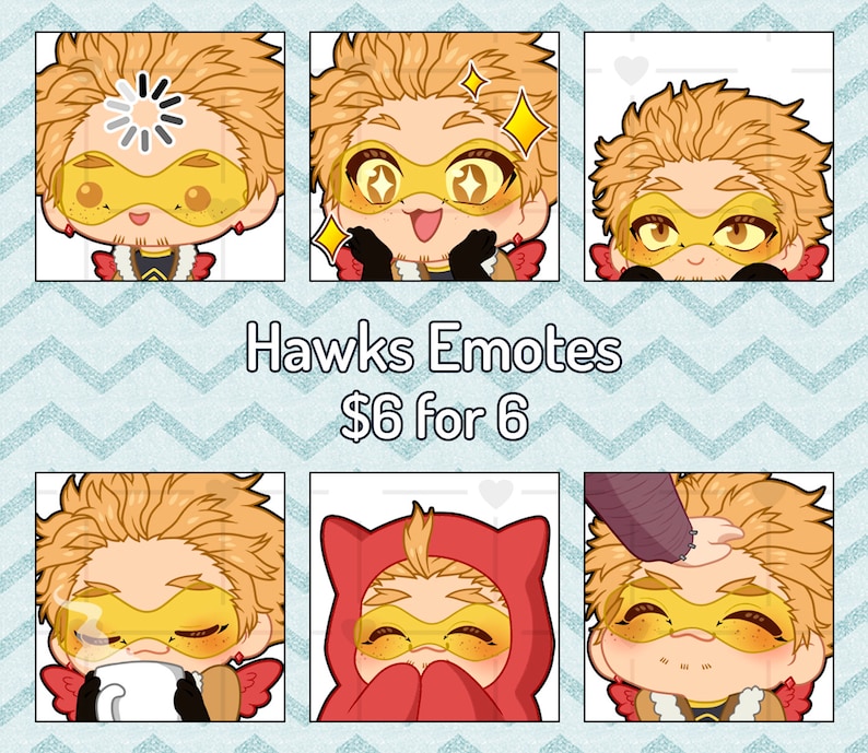 Hawks Discord Twitch Emotes + Stickers (part 2) - Etsy