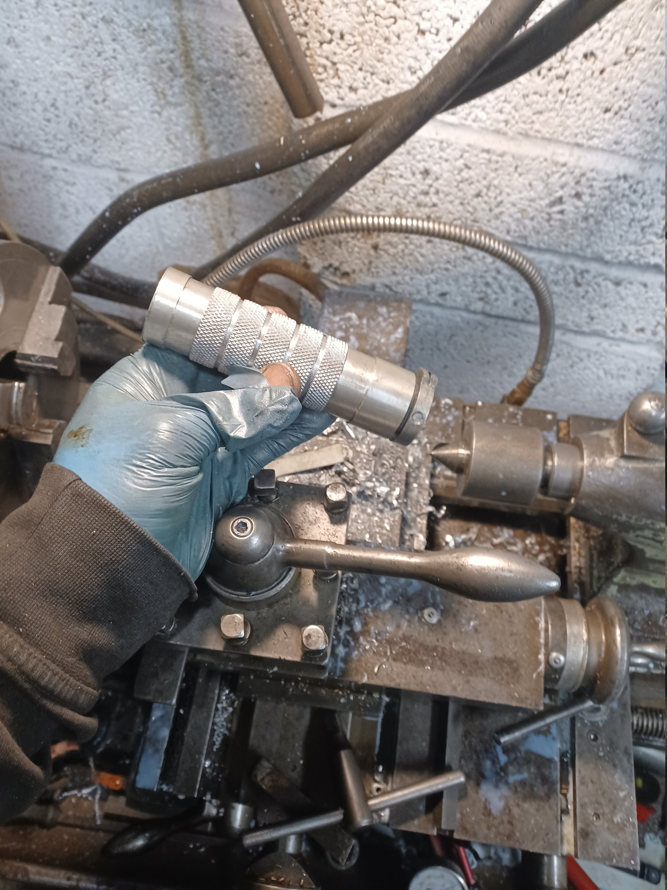 Custom Made Motorcycle Chopper Harley Throttle Grips Billet Aluminium ...