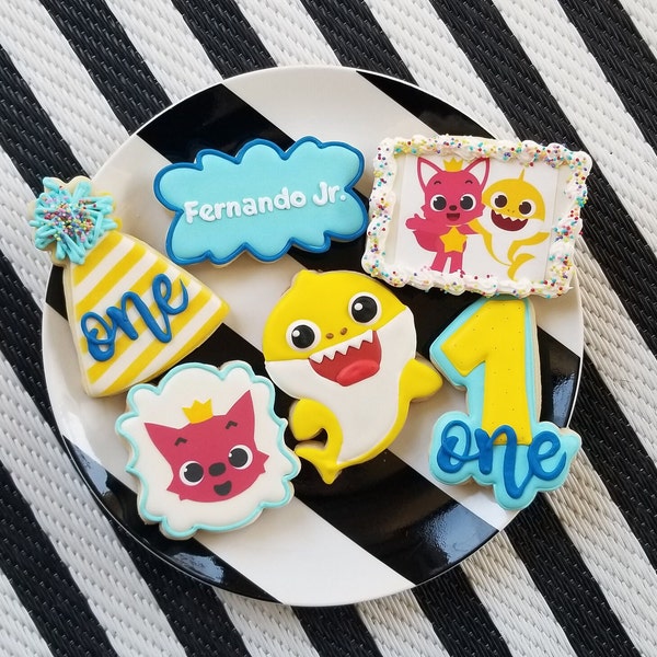 Shark Sugar Cookies - Etsy