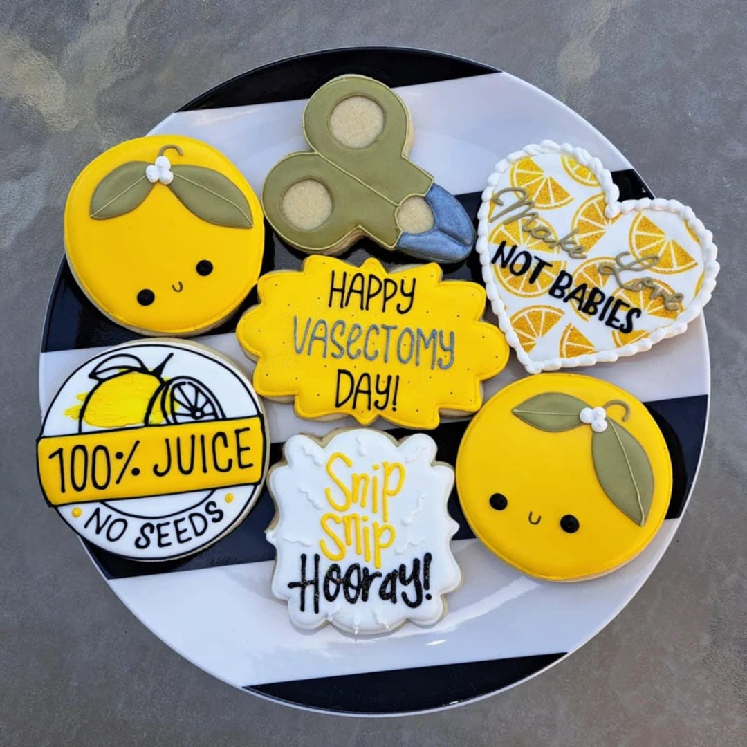 Vasectomy Congrats Dad - Decorated Sugar Cookies 1/2 Dozen - Etsy