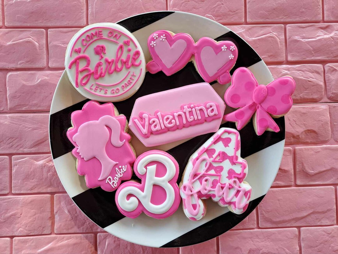 Barbie Doll Inspired Decorated Sugar Cookies - Etsy