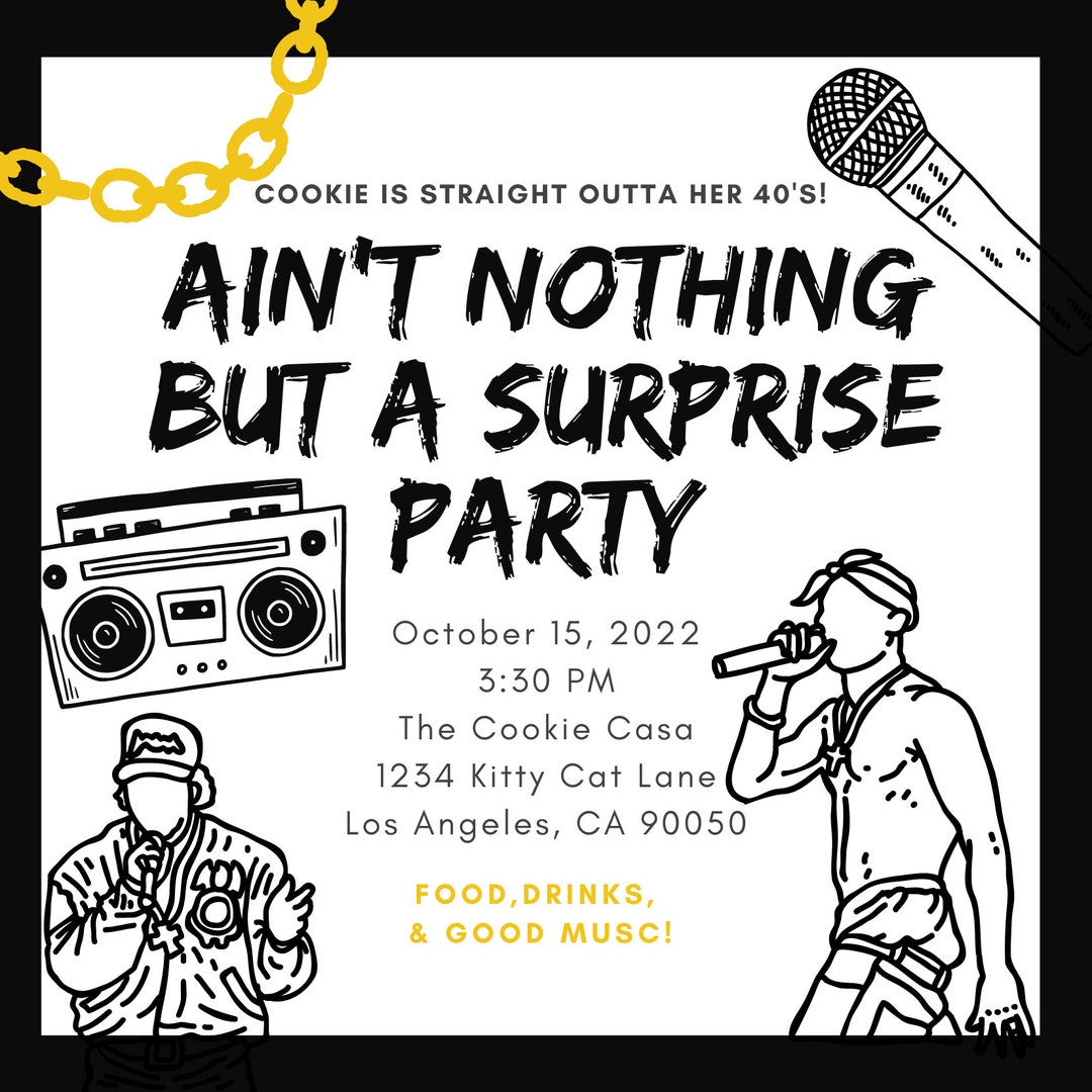 EDITABLE Digital GANGSTER PARTY Invitation - Etsy