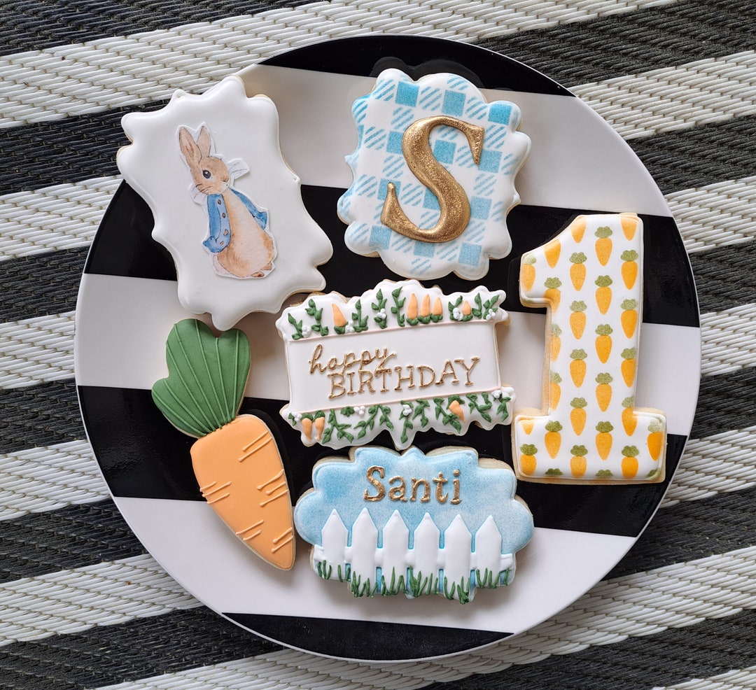 Peter Rabbit Inspired Decorated Sugar Cookies - Etsy