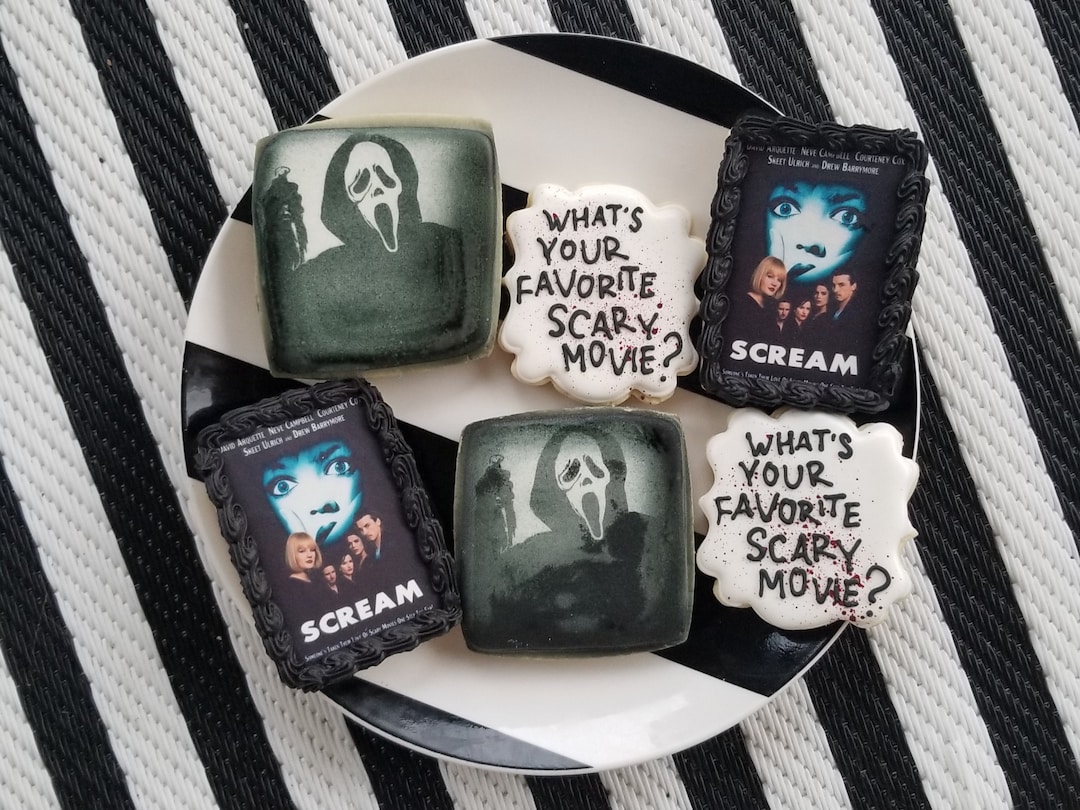 Scream Movie Inspired Decorated Sugar Cookies - Etsy
