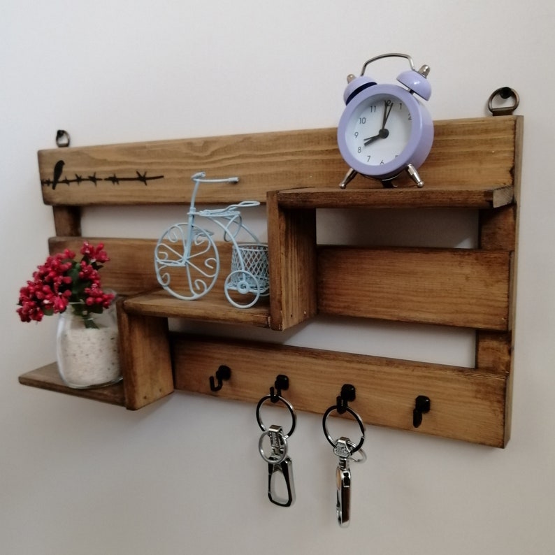 Wooden key board holder board for key holder in key shape wooden key ...