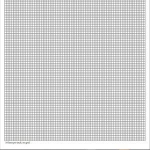 Perfectly Scaled and Precise Printable Graph Paper - 10 Lines per Inch ...