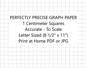 Perfectly Scaled and Precise Printable Graph Paper 10 Lines per Inch ...
