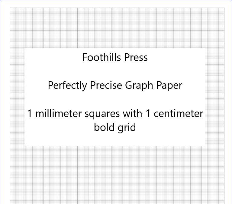 Perfectly Scaled and Precise Printable Graph Paper - 1 Mm With 1 Cm ...
