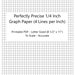 Perfectly Scaled and Precise Printable Graph Paper - 4/4 - 1/4 Inch (4 ...
