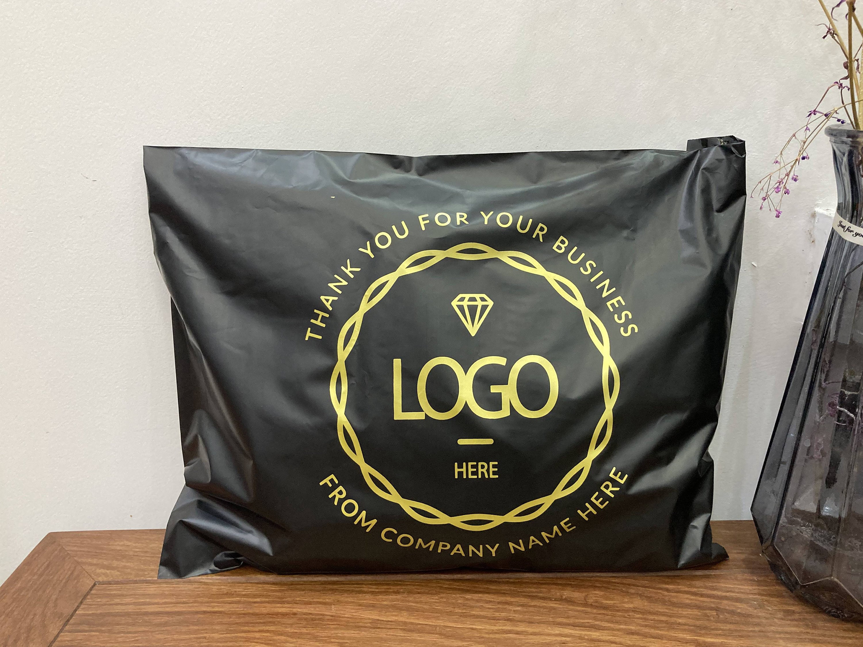 Custom Degradable Mailer Bags, Matte Black Poly Mailer Bags, Premium ...