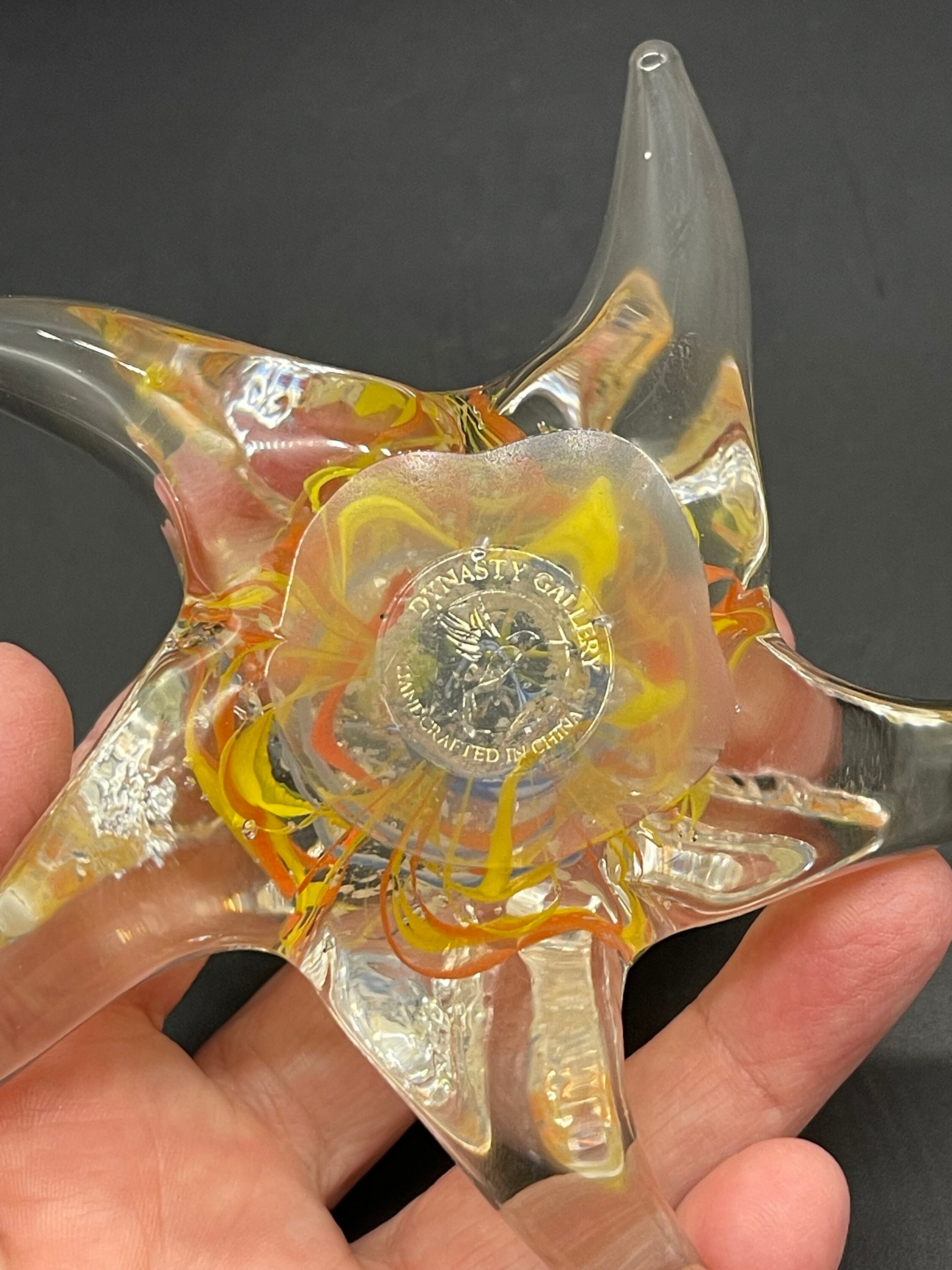 Vintage Dynasty Gallery Art Glass Starfish Paperweight 4.5in. - Etsy