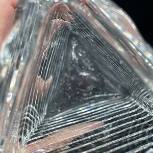 Rogaska Lead Crystal Triangle & Ribbed Shaped Vase 6x3 READ - Etsy