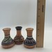 Small Ceramic Native American Bud Vase Hand Painted Artist Signed 3in ...
