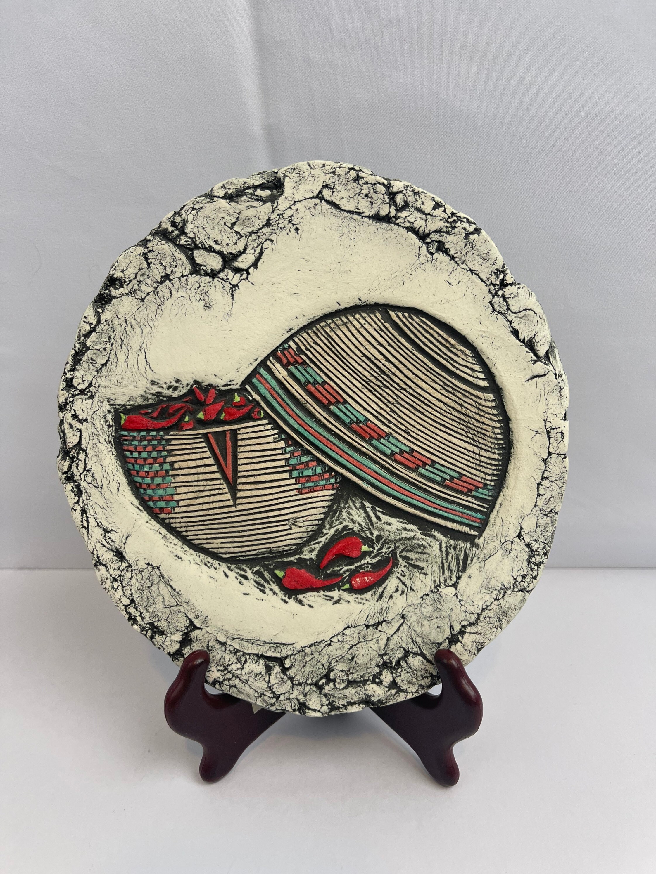 Shapes of Clay by Stan Langtwait Chili Peppers & Baskets Design - Etsy