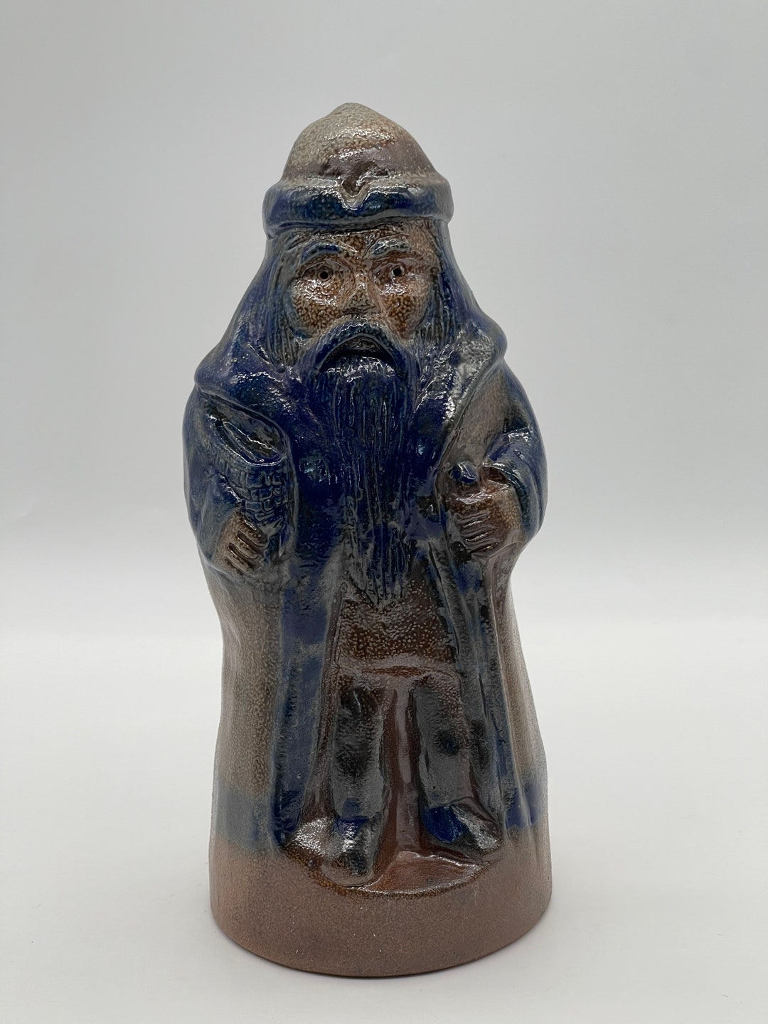 Beaumont Brothers Pottery BBP 1991 Santa Figurine Salt Glaze 8in. Tall ...