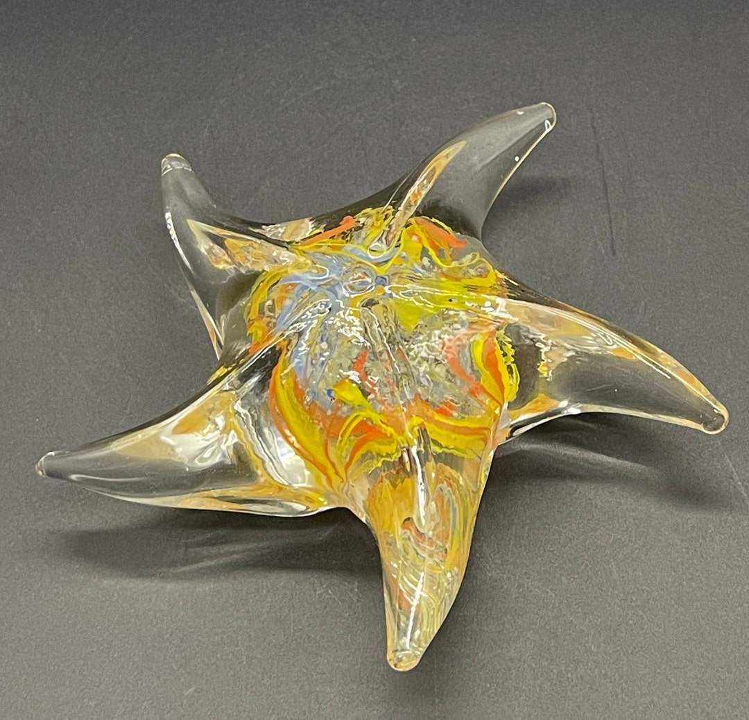 Vintage Dynasty Gallery Art Glass Starfish Paperweight 4.5in. - Etsy