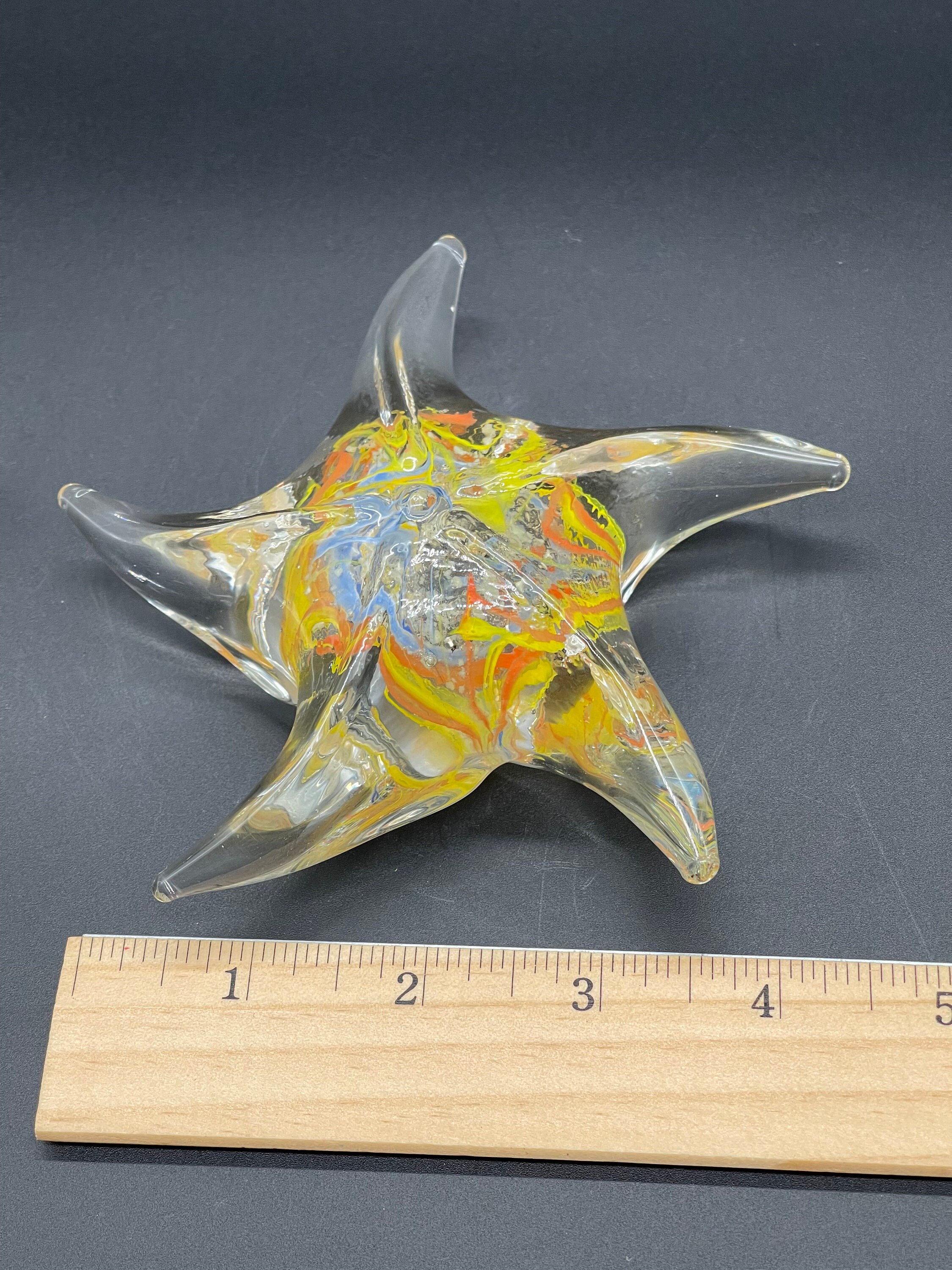 Vintage Dynasty Gallery Art Glass Starfish Paperweight 4.5in. - Etsy
