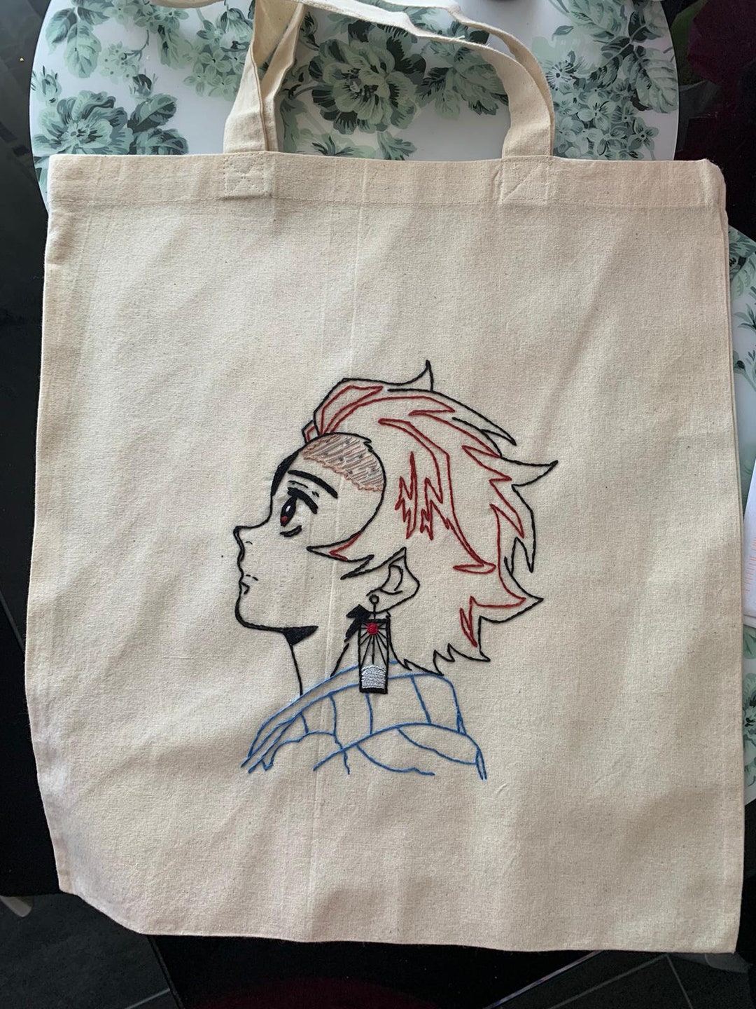 Embroidered Totebag, Anime Totebag, Anime Tote Bag, Shonen Inspiration ...