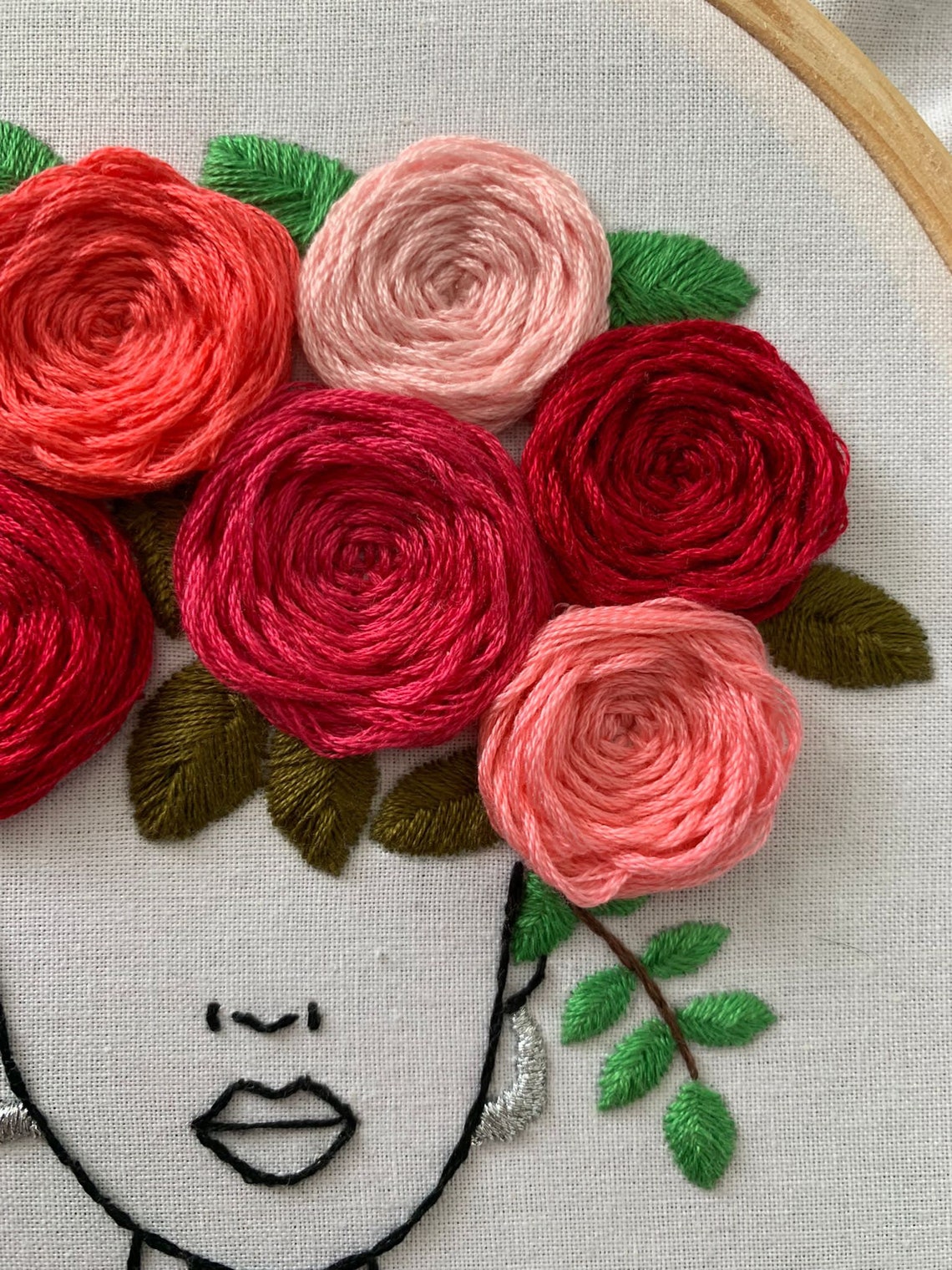 Hoops Art, Flowers Art, Drum Embroidery, Contemporary Art, Black Art ...