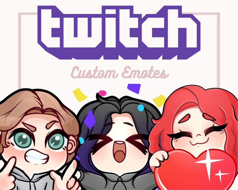 6 Custom Emotes Emojis Stickers Pack for Twitch Discord and - Etsy ...