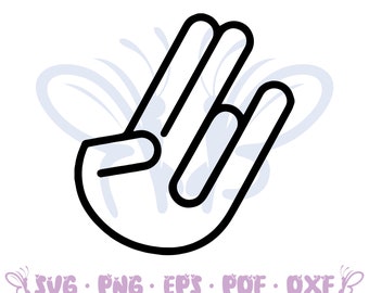 Shocker Hand Symbol Svg - Etsy