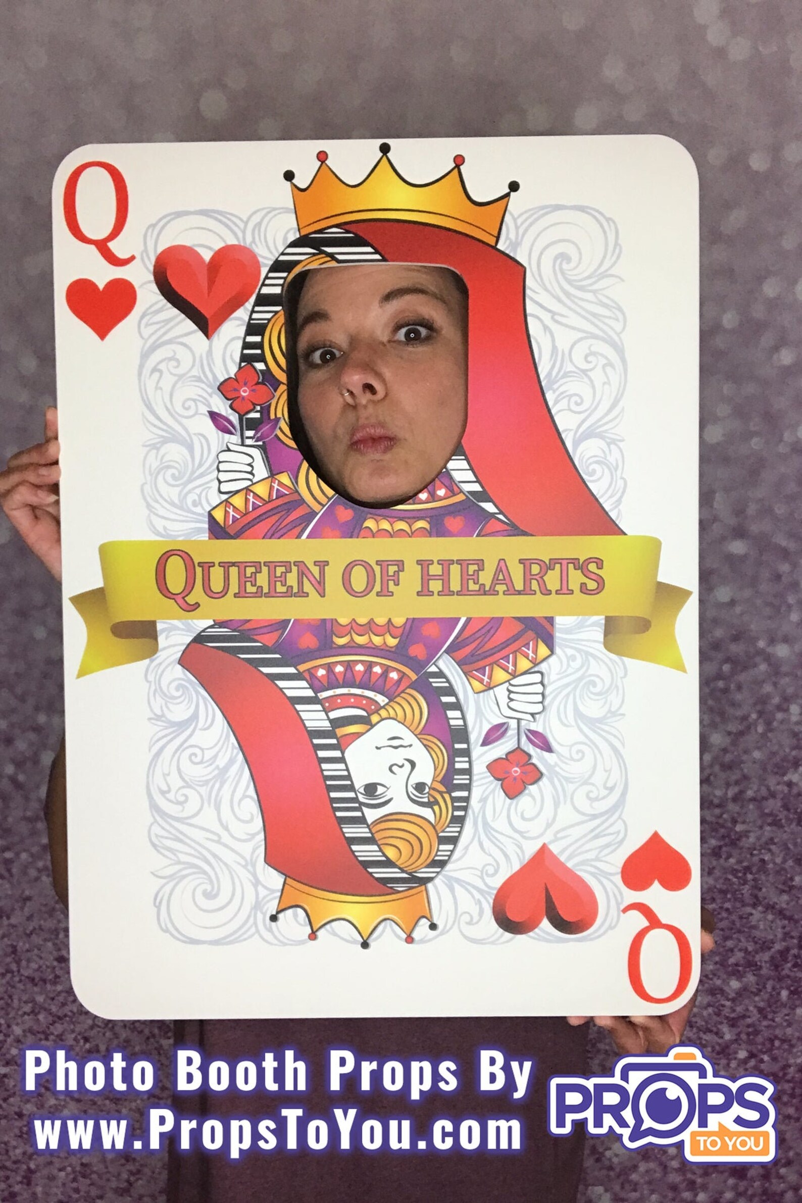 HUGE Props: King/queen of Hearts Playing Card Frame Photo Both Prop - Etsy