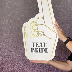 HUGE Props: Wedding - Modern 1! Team Groom/team Bride Fan Finger Photo ...