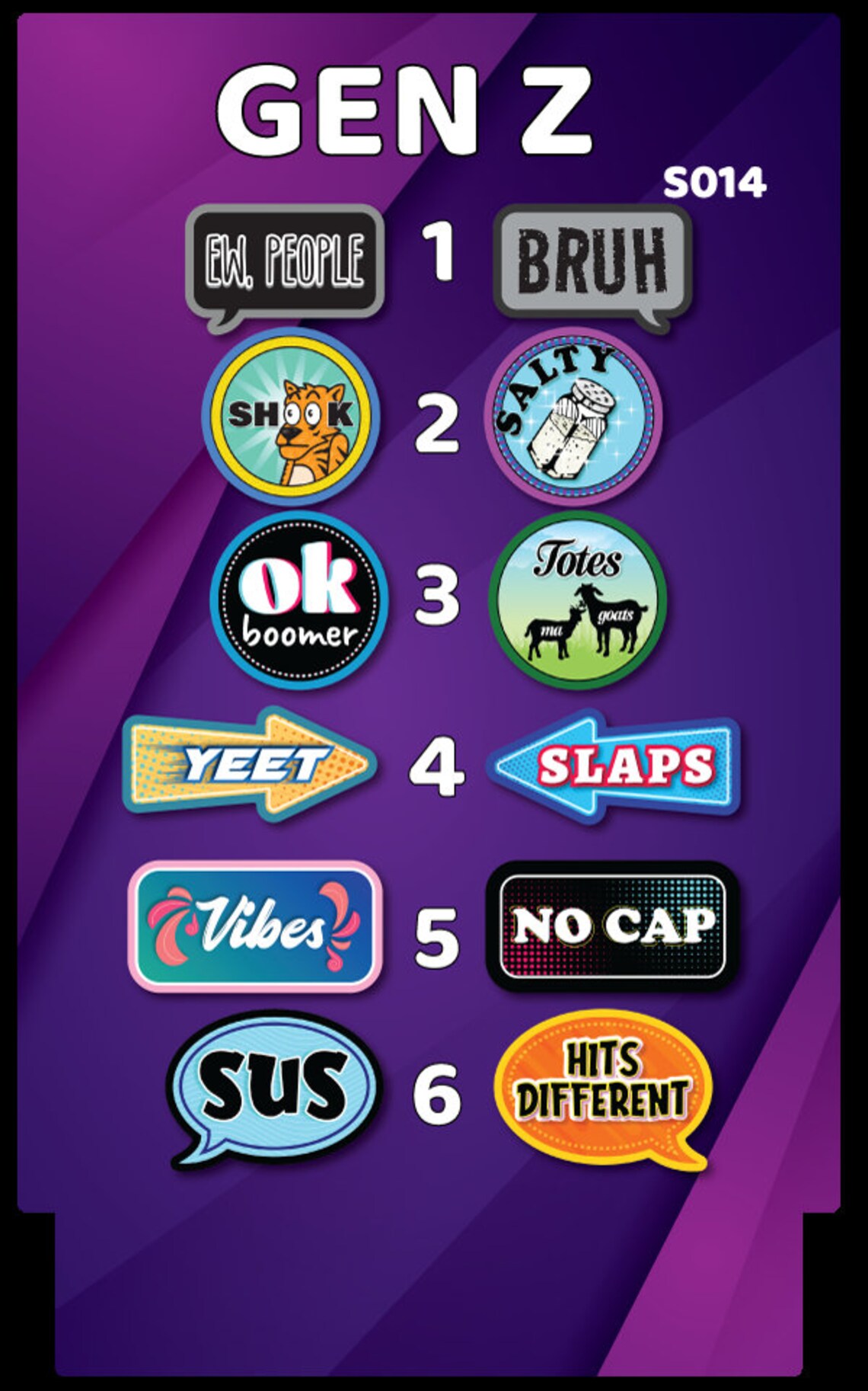 BUNDLE Gen Z 6 Double-sided Photo Booth Props - Etsy