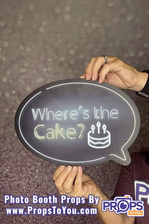 BUNDLE - Neon Speech Bubbles 2 - 5 Double-sided Photo Booth Props - Etsy