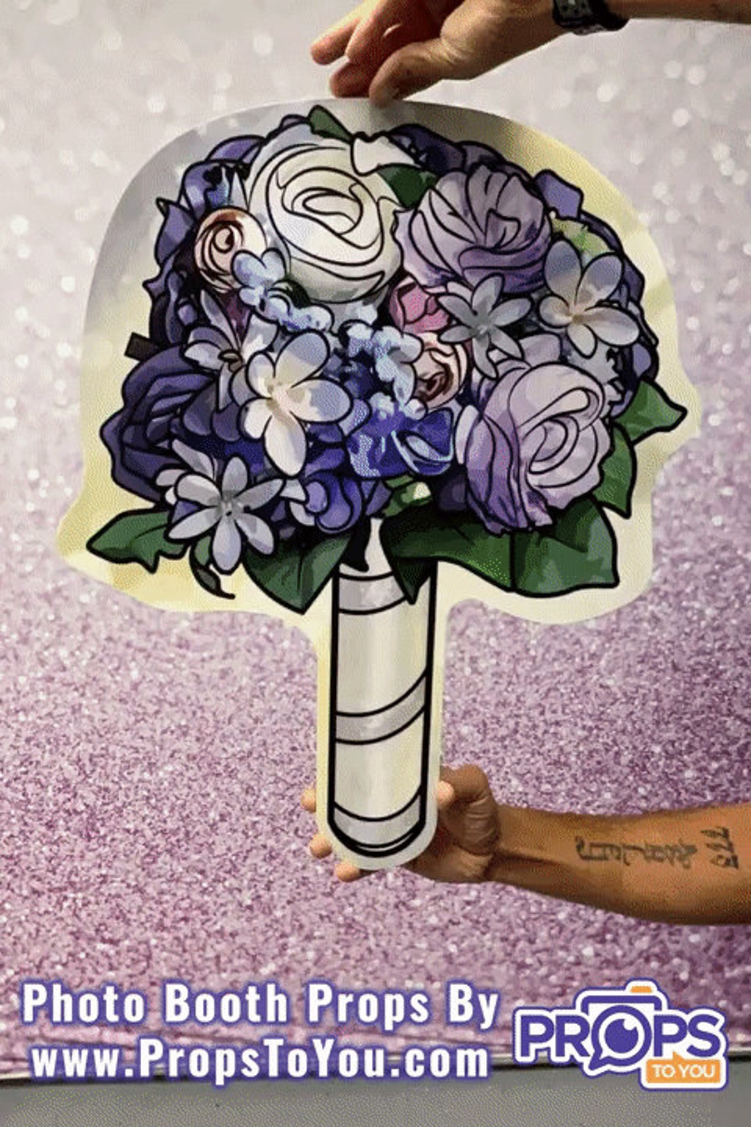 HUGE Props: Periwinkle/bright Bouquet Photo Booth Prop - Etsy
