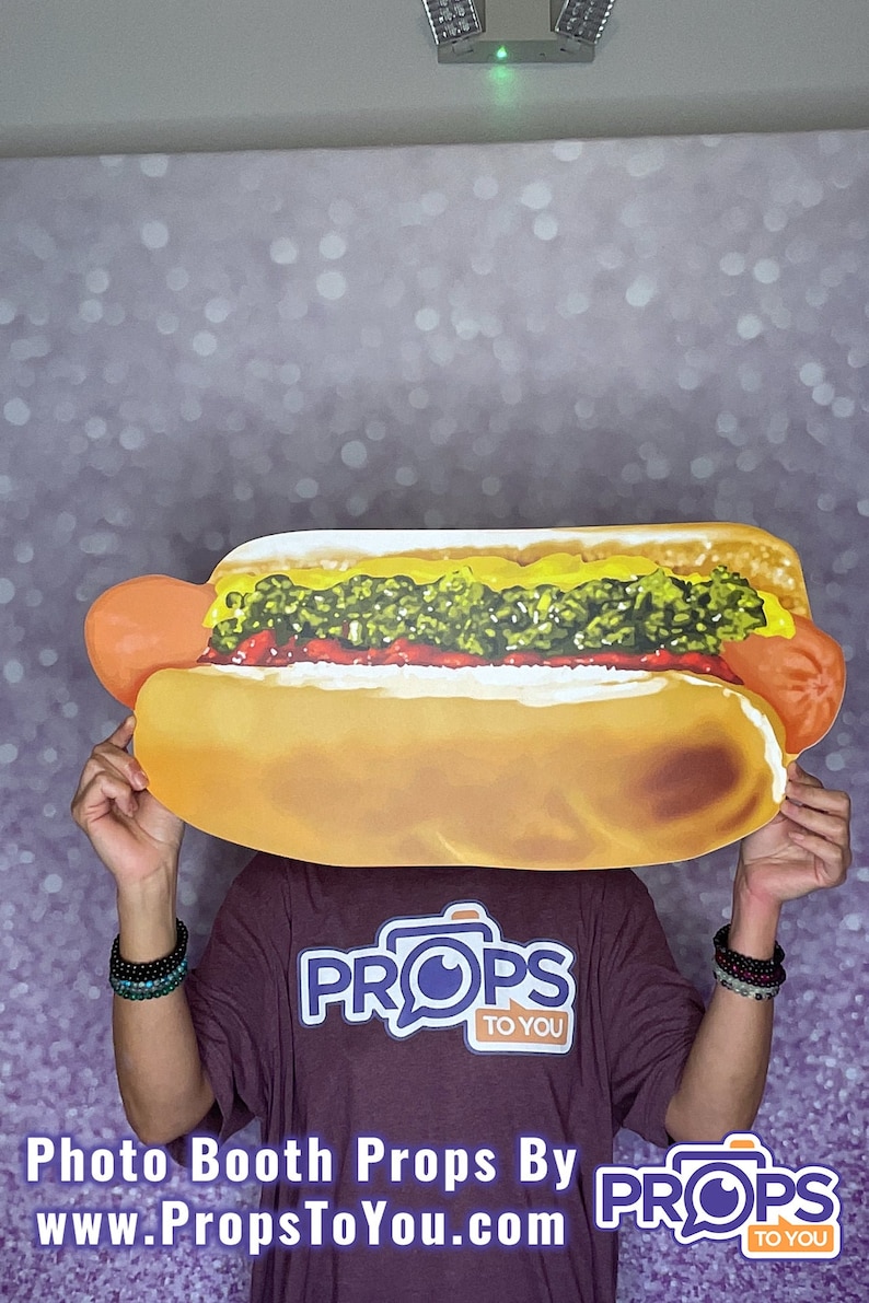 BIG Props: Regular/chicago Style Hot Dog Photo Booth Prop - Etsy