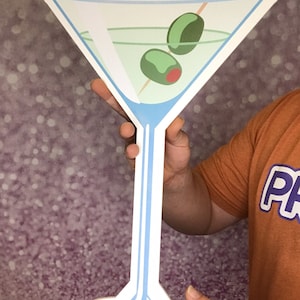 BIG Props: Cocktails Martini/cosmopolitan Photo Booth Prop - Etsy